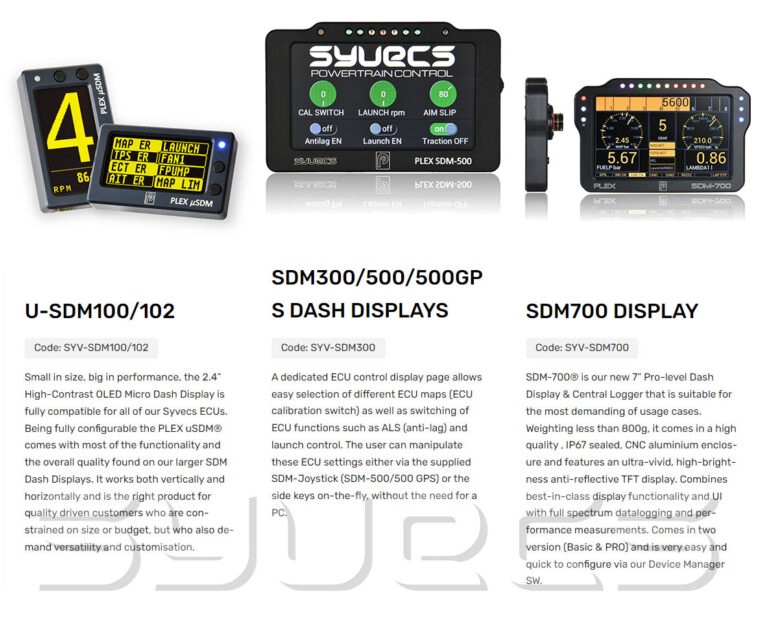 Syvecs PDUs & Displays – Magnus Motorsports